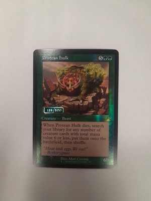 Protean Hulk Serilized Magic The Gathering Ravnica Remastered 139/500 ...