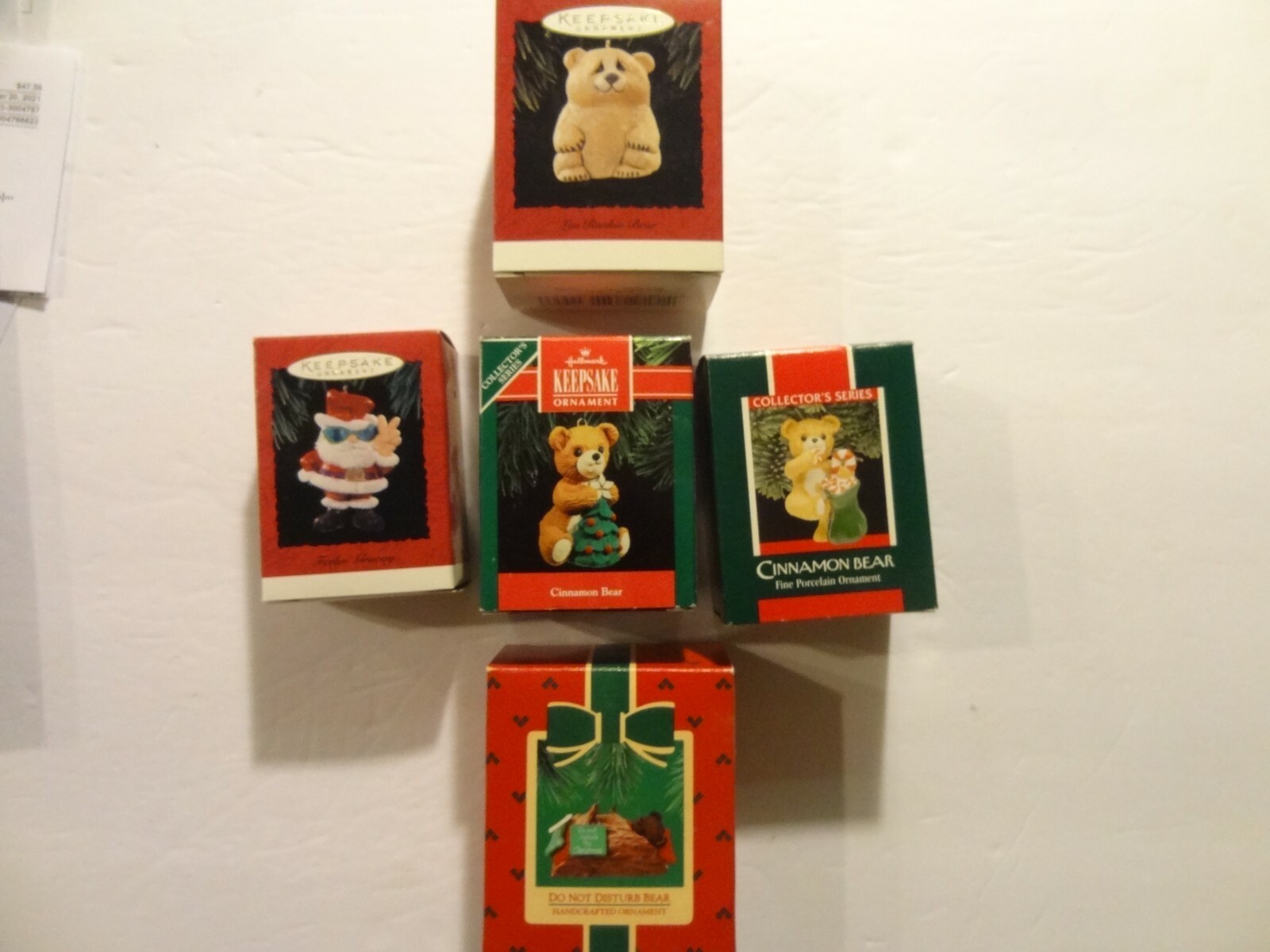Lot of 5 Christmas Ornaments - Feelin Groovy Santa Lou Rankin Bear plus ...