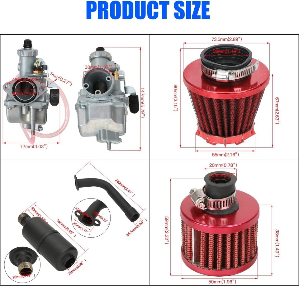 VM22 Carburetor Header Exhaust Stage 2 Kit for Predator 212cc ...