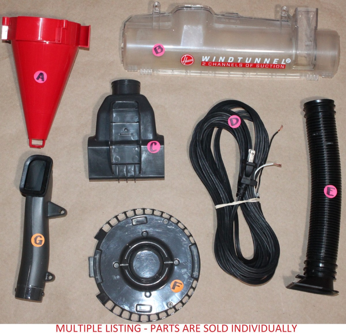 Hoover Upright Windtunnel Parts