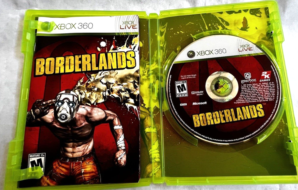 XBOX 360 LIVE BORDERLANDS GAME IN CASE WITH BOOKLET AUTHENTIC | eBay