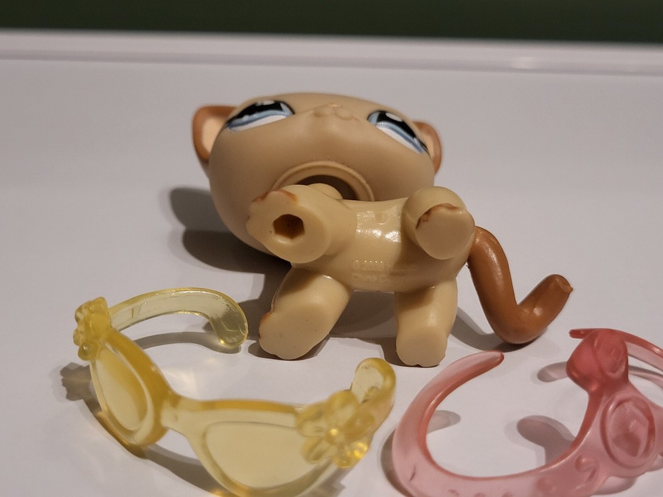 SCENE LPS #1022 #1023 #1024 LITTLEST PETSHOP ORIGINAL DOG CAT FLAMINGO ...