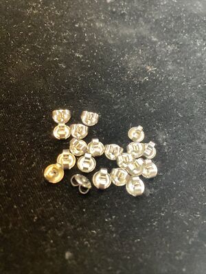 20 Pieces Studex Silver Tone Sensitive Ears butterfly earring backs ...