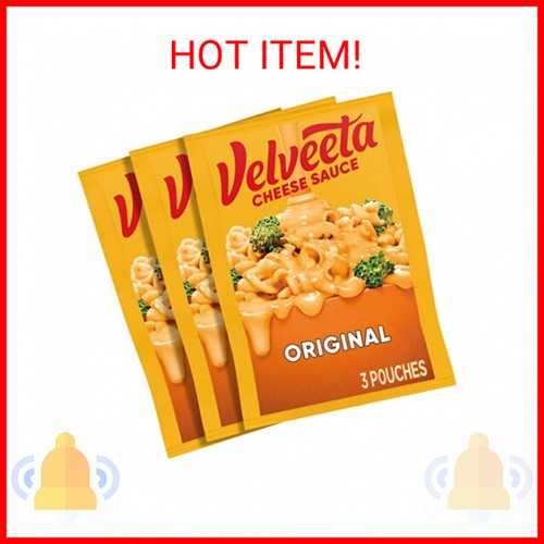 Velveeta Original Melting Cheese Sauce Pouches (3 ct Box, 4 oz Packets ...