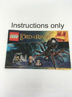 ONLY instructions Lego 9470 Shelob Attacks Lord of the Rings Hobbit; no ...