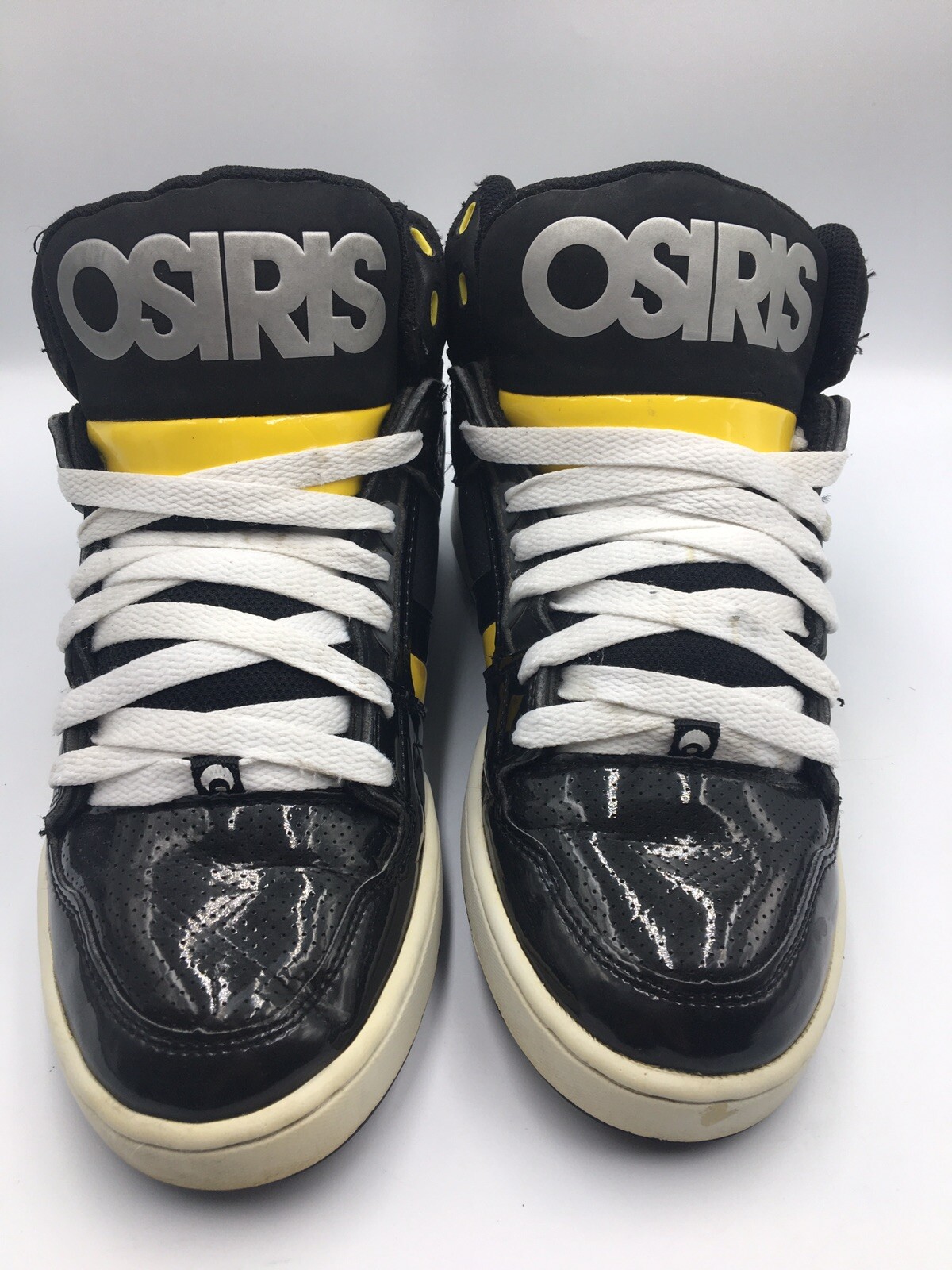 RARE OSIRIS BRONX NYC 83 BLACK YELLOW SKATE SHOES - S… - Gem