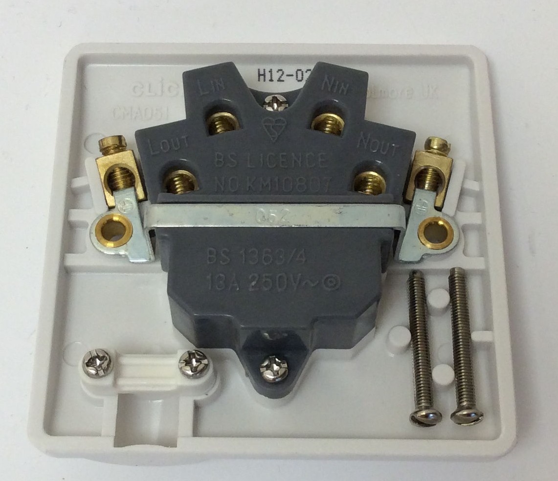 Scolmore Click Mode CMA051 13amp DP Switched Fused Spur for sale online ...