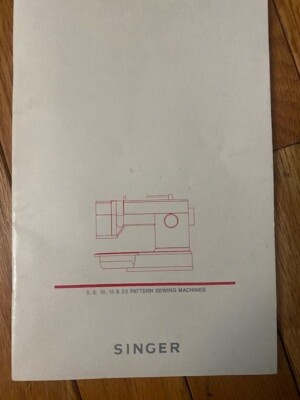 Singer Sewing Machine Instructions Manual for 5, 8, 10, 13, 22 Sewing ...