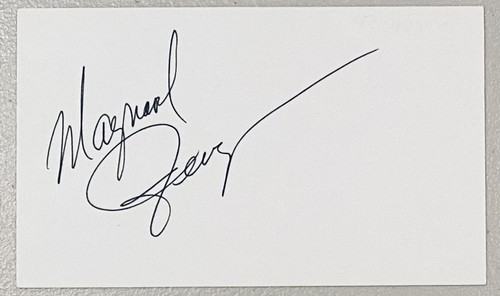 Maynard Ferguson Signed Autographed 3x5 Card BAS Beckett Cert Jazz ...