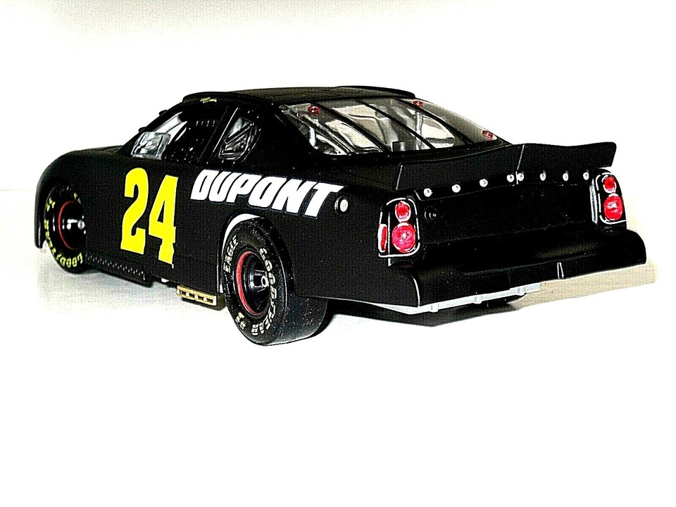 JEFF GORDON RETRO CUSTOM YELLOW SKULL & CROSSBONE #24 CHEVY BLACK 1/24 ...