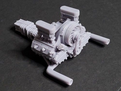 911 PORSCHE ENGINE - 3D print 1:8 1:10 1:12 1:18 1:24 Tamiya Revell MFH ...