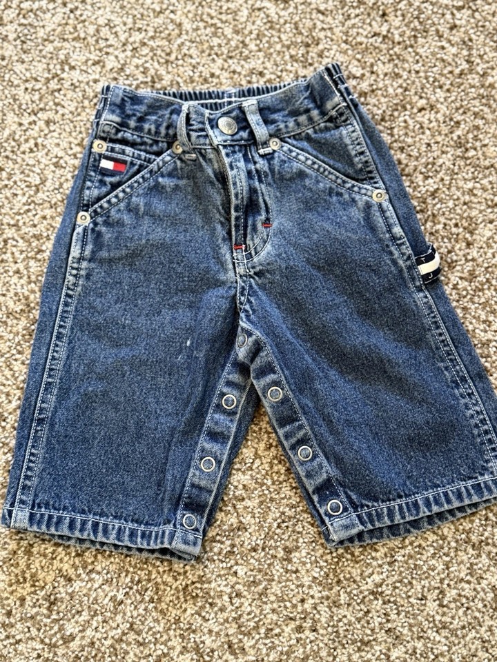 Vintage Tommy Hilfiger Toddler 3-6 Months Carpenter Denim Jeans EUC ...