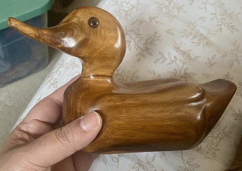 Jake Froese Walnut Duck Decoy Handmade In Remer, MN | eBay
