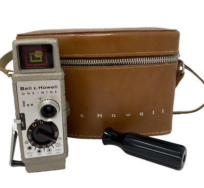 Vintage Belle & Howell One-Nine 8mm Camera in Leather Case | eBay