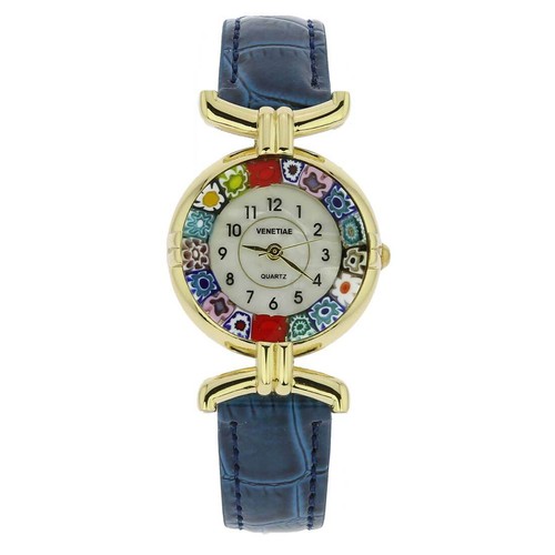 Glass Of Venice Murano Glass Millefiori Luxury Women's Watch with ...