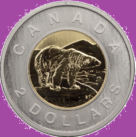 2003 Canada Old Effigy Toonie $2 Two Dollar Coin. Polar Bear Mint UNC ...