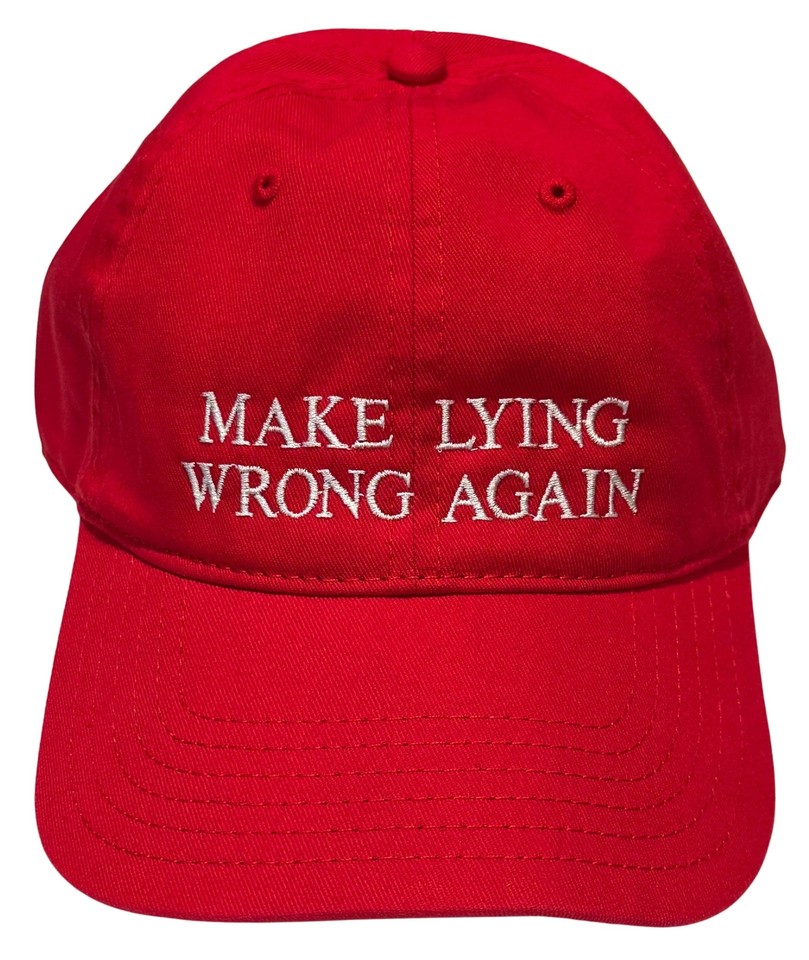 Make Lying Wrong Again Hat 2002 - Embroidered Adjustable Cap | eBay