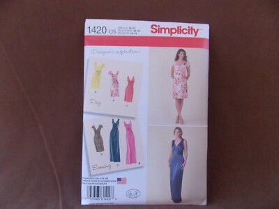 Simplicity Misses Dress Sizes 16-24 Uncut Pattern 1420 | eBay