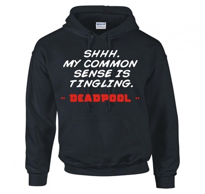 DEADPOOL "SHHH QUOTE" HOODIE NEW | eBay UK