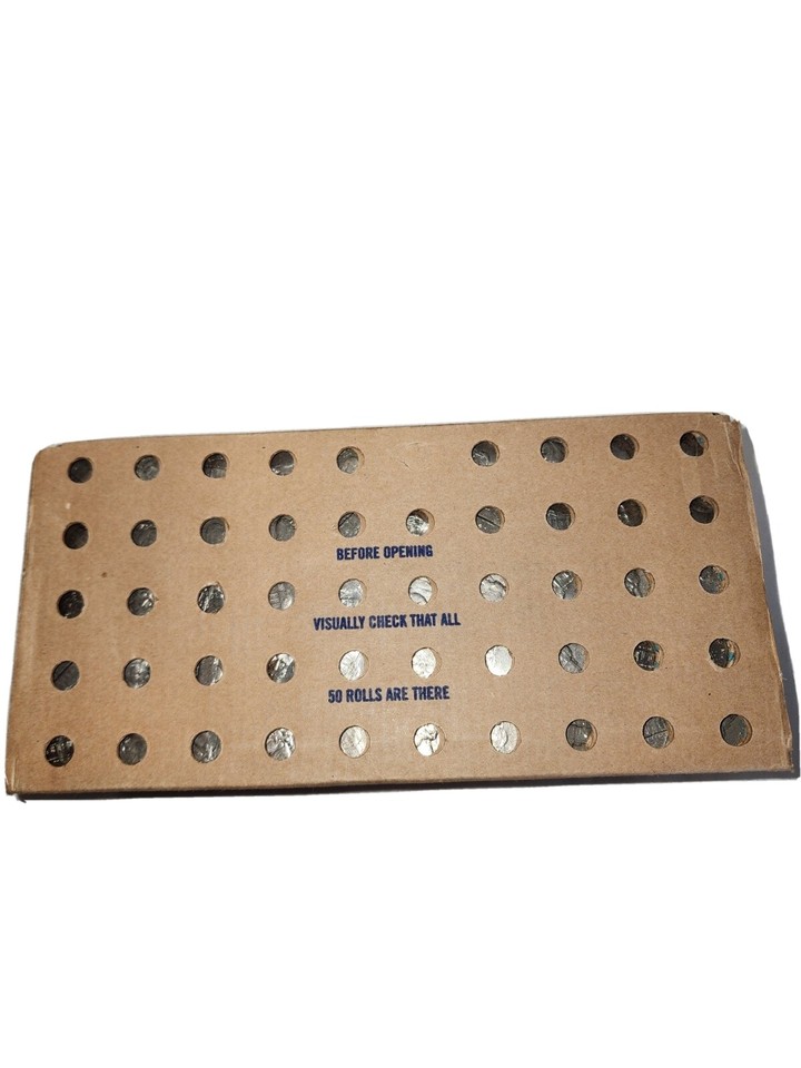 Box of Nickels ($100) 50 Rolls Circulated Coins 20+Year Old Collection ...