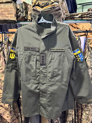 Ukrainian military olive suit set jacket and pants, set of patches 10th ...
