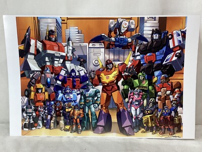 G1 Transformers Autobots Team Poster 11x17 Picture 1986-87 Lineup ...