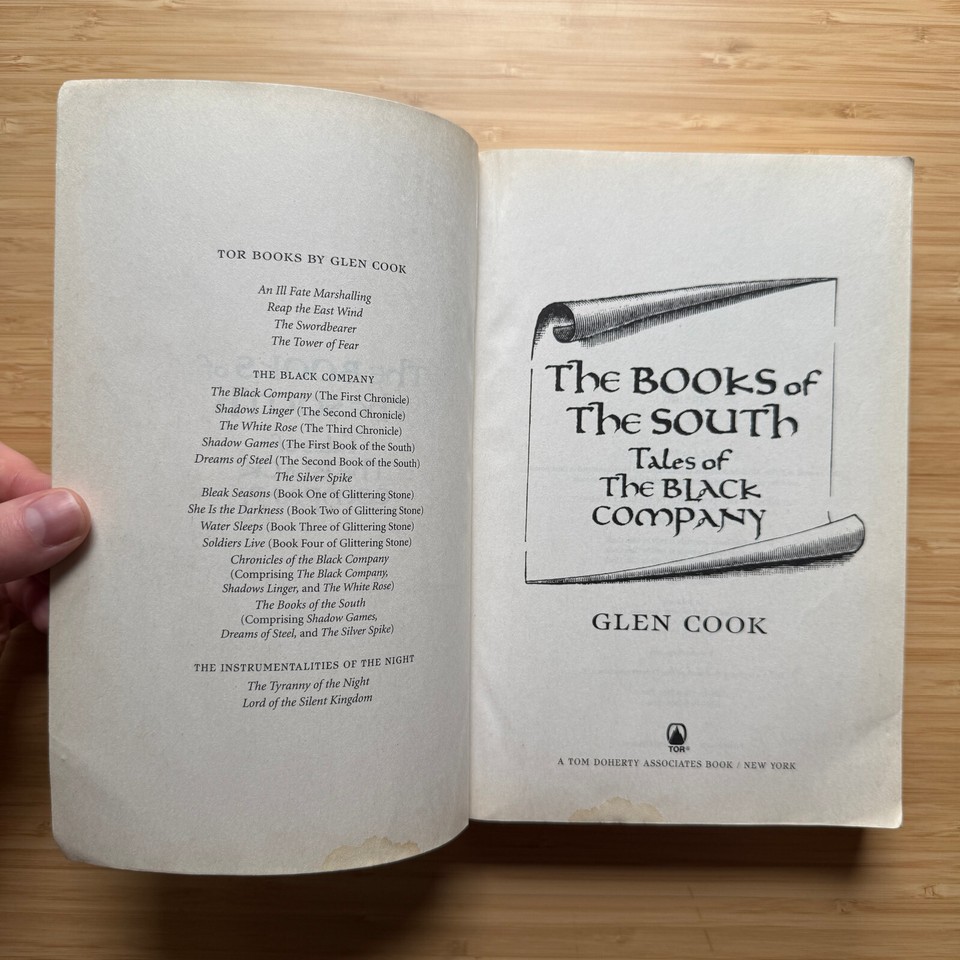 LOT Chronicles of the Black Company & Books of the South Glen Cook TP ...