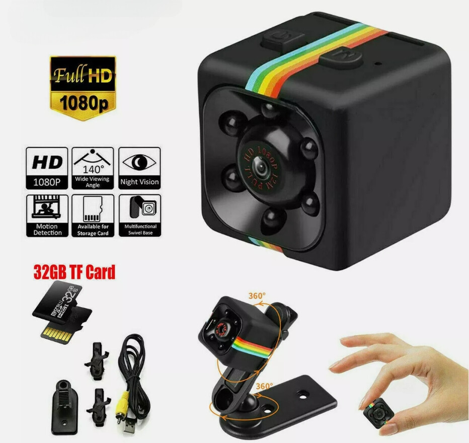 Mini Spy Camera Wireless Wifi IP Home Security Hidden DVR Night Vision ...