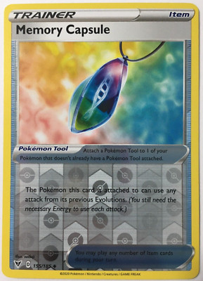 POKEMON MEMORY CAPSULE 155/185 VIVID VOLTAGE UNCOMMON REVERSE HOLO NEAR ...
