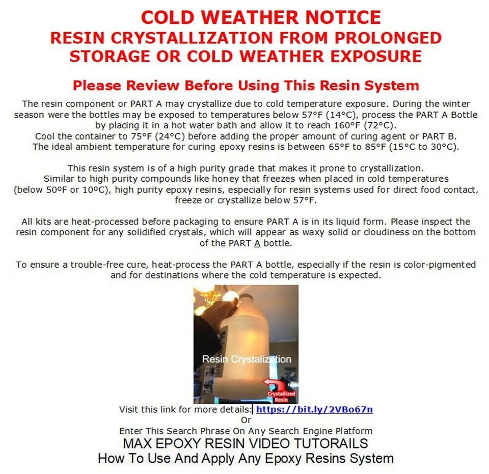 Epoxy Clear Casting Coating Fiberglass & Carbon Fiber Layup Resin -Low ...