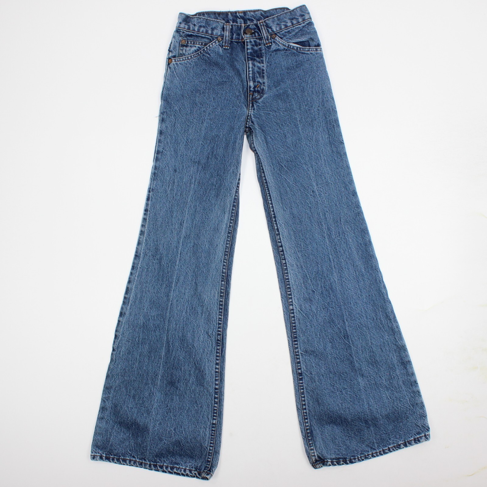 Vintage Levi's Student Wide Flare Bell Bottom Blue Je… - Gem