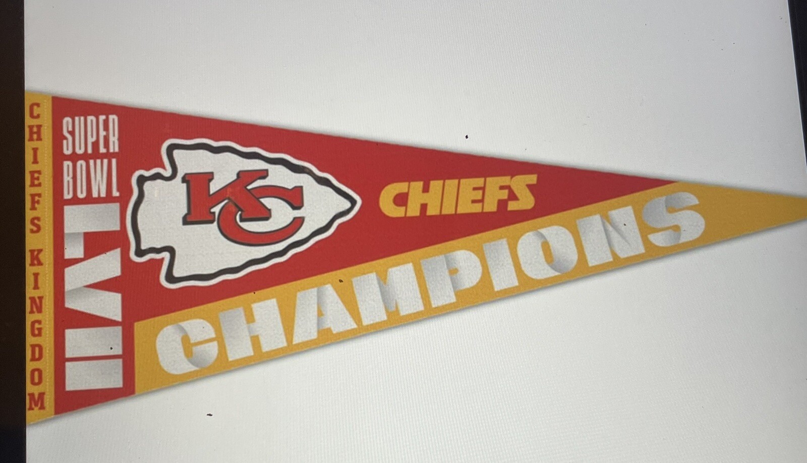 Kansas City Chiefs Super Bowl 57 LVII Champion 12x30 Premium Pennant ...