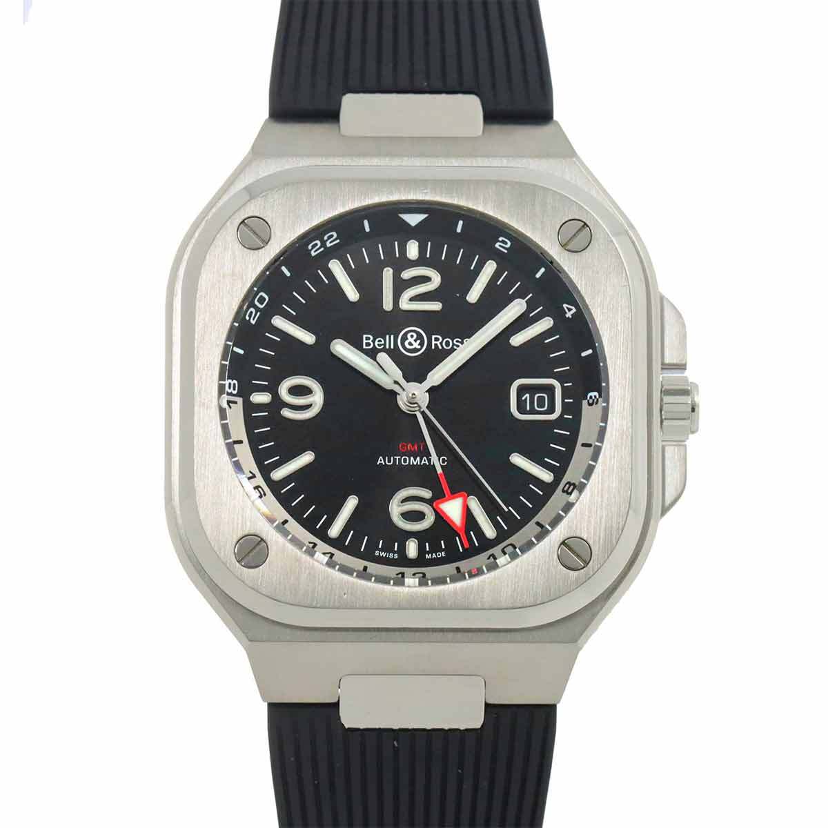 Bell & Ross BR05 BLACKSTEEL BR05G-BL-ST/SRB GMT Autom… - Gem