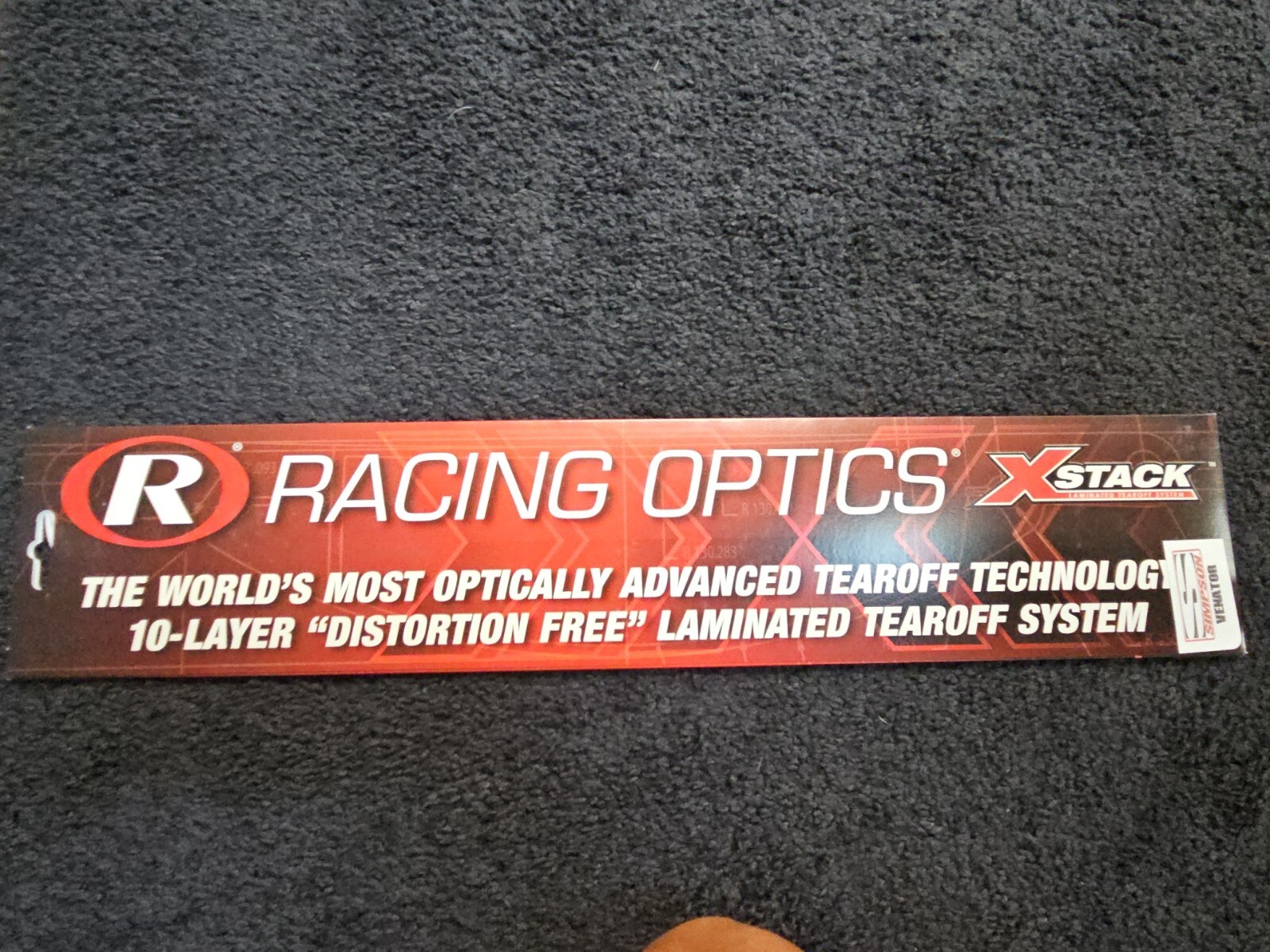 New Racing Optics 10210C Laminated Tearoffs for Simpson Venator Helmet ...