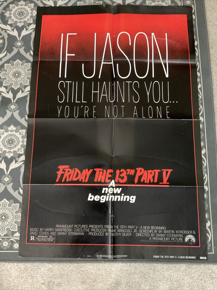 Friday The 13th Part 5 Poster Jason Voorhees Friday The 13th Part 5