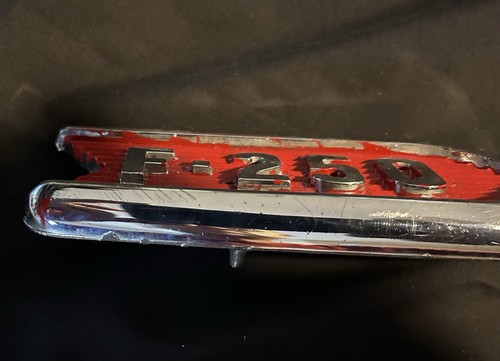 1960 Ford Truck F-250 HOOD SIDE EMBLEMS Original pair NAME PLATES | eBay