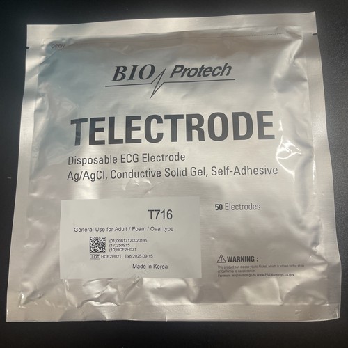 50 pcs one pouch ecg ekg electrodes Foam Round T716 Exp 09-2025 | eBay