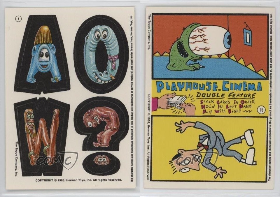 1988 Topps Pee-Wee's Playhouse Stickers Pee-Wee Herman AOW? #4 3c7 | eBay