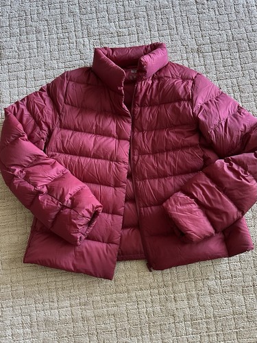 Uniqlo Ultra Light Down Jacket Red Packable Parka Womens Size S | eBay