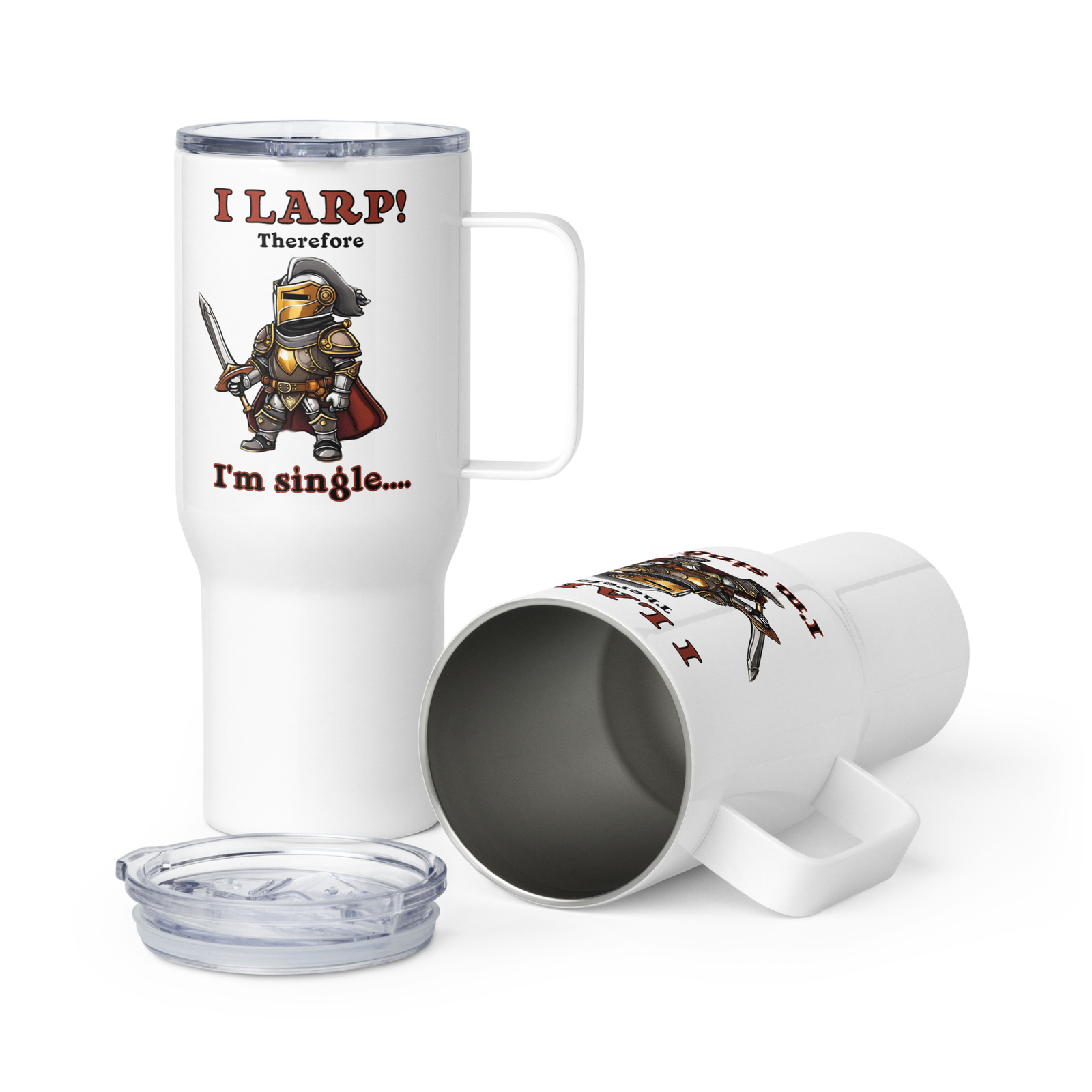 "I LARP..." Travel mug Roleplay RPG SCA Funny Fantasy Cosplay | eBay