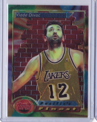 1993-94 Topps Finest #120 Vlade Divac Los Angeles Lakers HOF IDBB | eBay