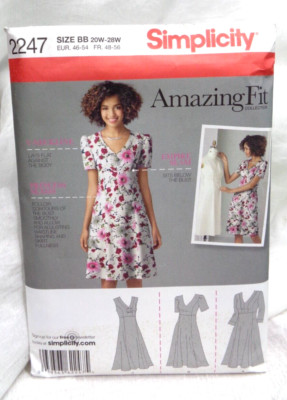 2010 SIMPLICITY 2247 Size BB 20W-28W Amazing Fit Collection 14pcs ...