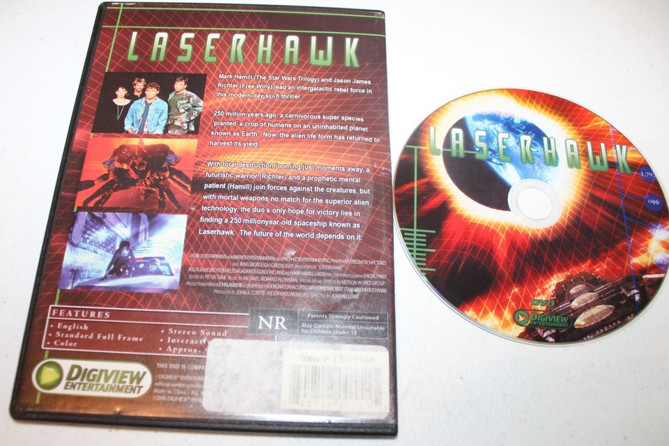 Laserhawk (DVD 2000) Jason James Richter, Melissa Galianos, Alien ...