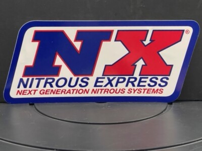 VRHTF NHRA "NX NITROUS EXPRESS" DIE CUT STICKER 3" X 7" EXCELLENT ...