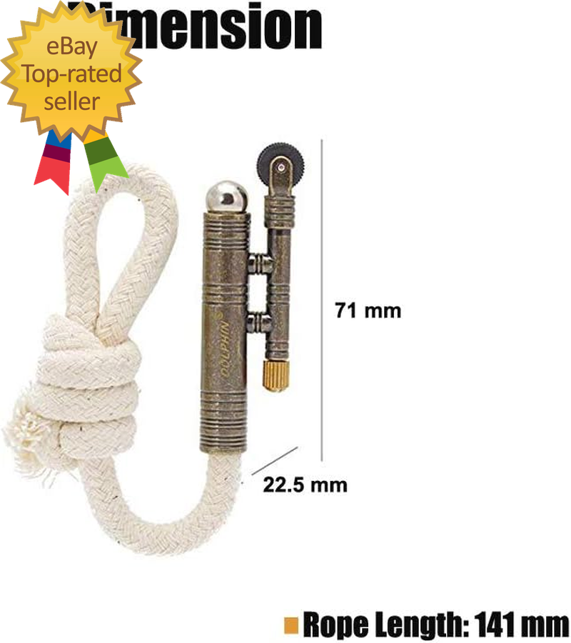 3PCS Windproof Rope Lighter Sailors Trench Vintage Lighter WWII ...