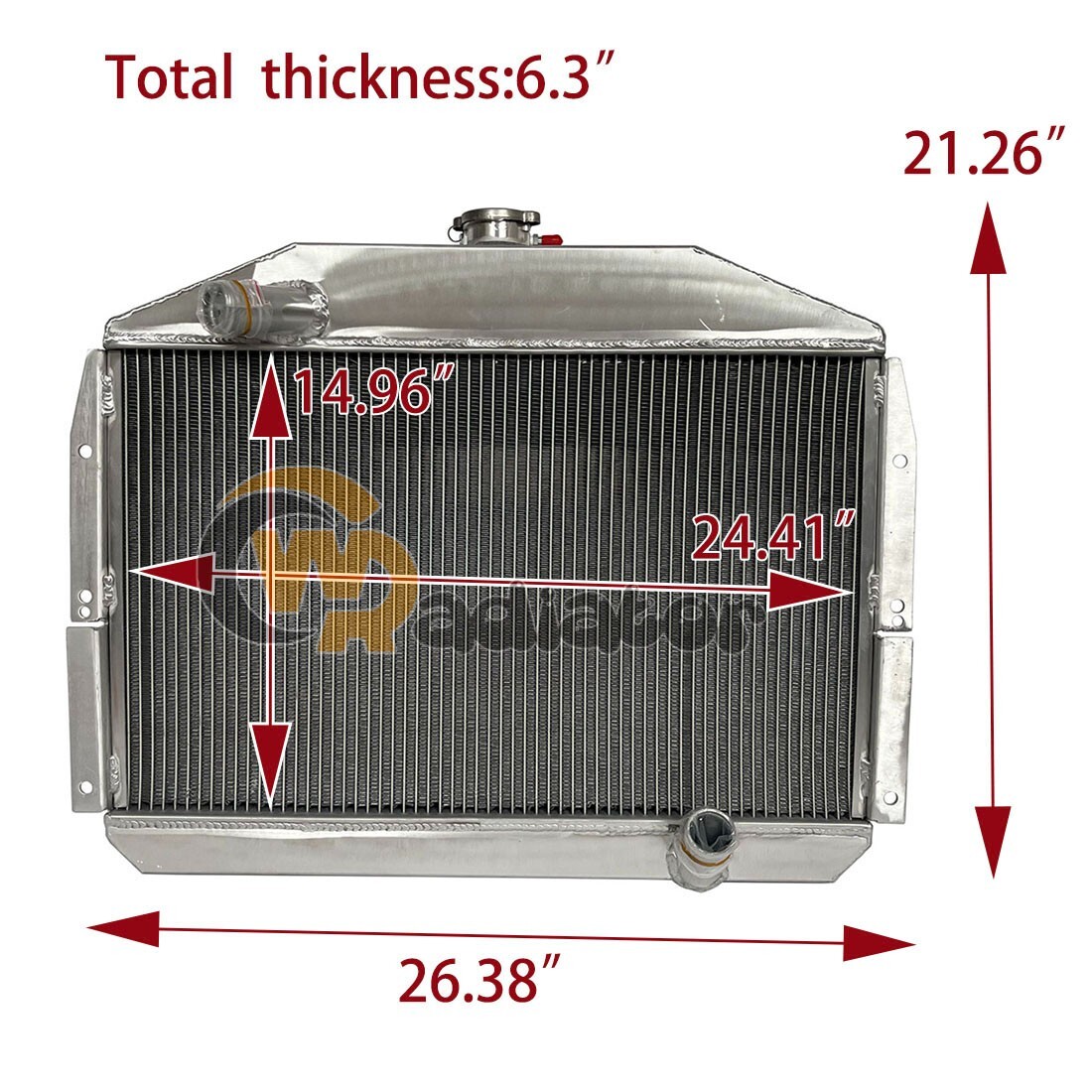 Full Aluminum Cooling Radiator For Studebaker Commander V8 Engine 1953 ...