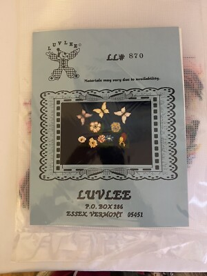 VINTAGE Luvlee 870 Garden Theme Sewing Plastic Canvas Needle Point Latch Kit | eBay