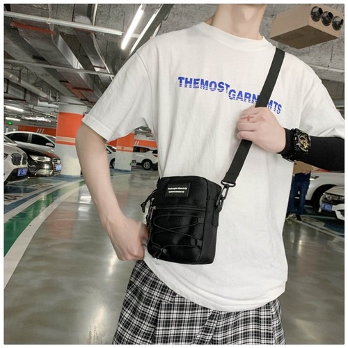 Nylon Fashion Messenger Bag Square Shape Mobile Phone Bag Storage Bags ...
