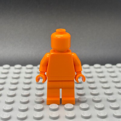 Lego New Monochrome Solid Orange - Minifigure Plain Orange Color Leg ...