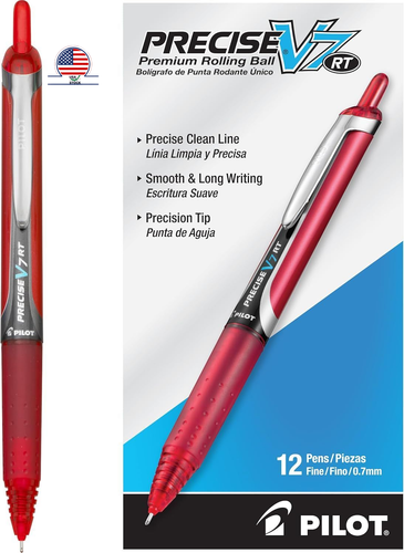Pilot Precise V7 RT Refillable & Retractable Liquid Ink Rolling Ball ...